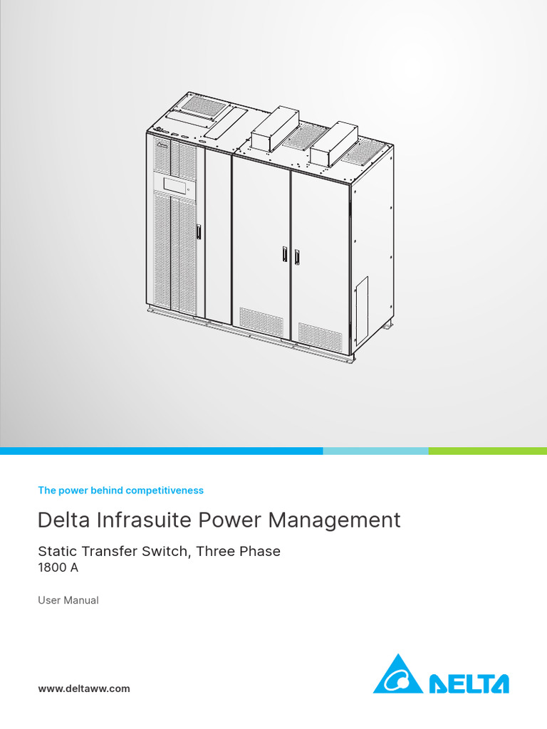 Delta STS 1800A User Manual | PDF | Electrical Wiring | Power Supply