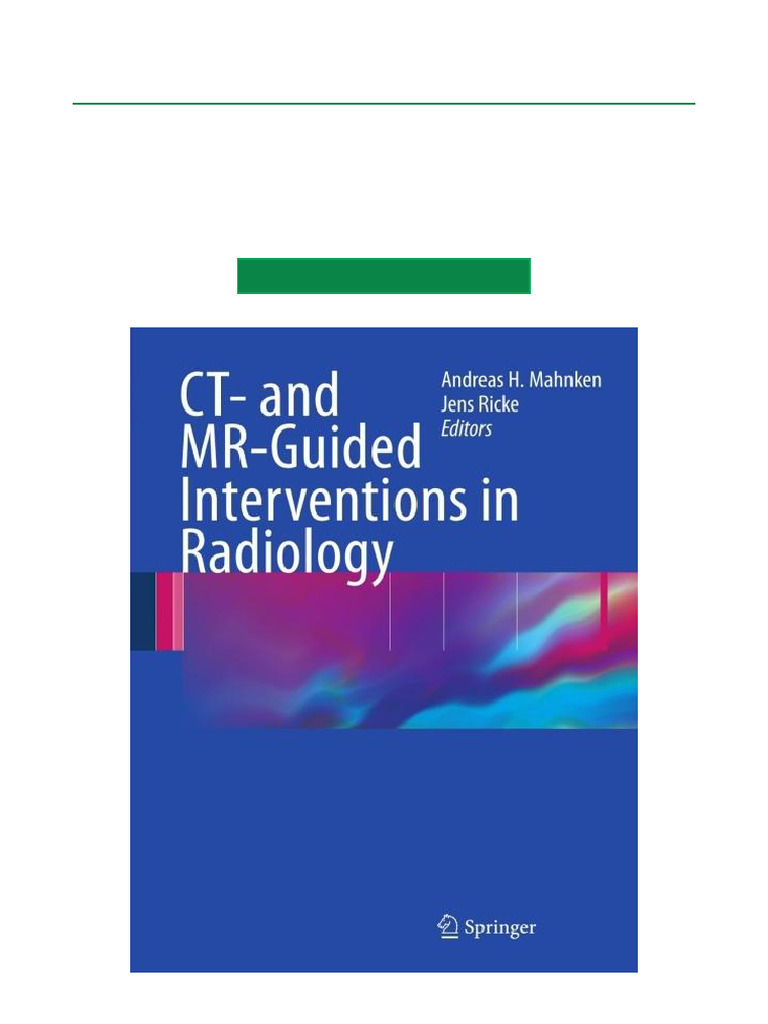 CT and MR Interventions in Radiology | PDF | Absorbed Dose | Cost ...