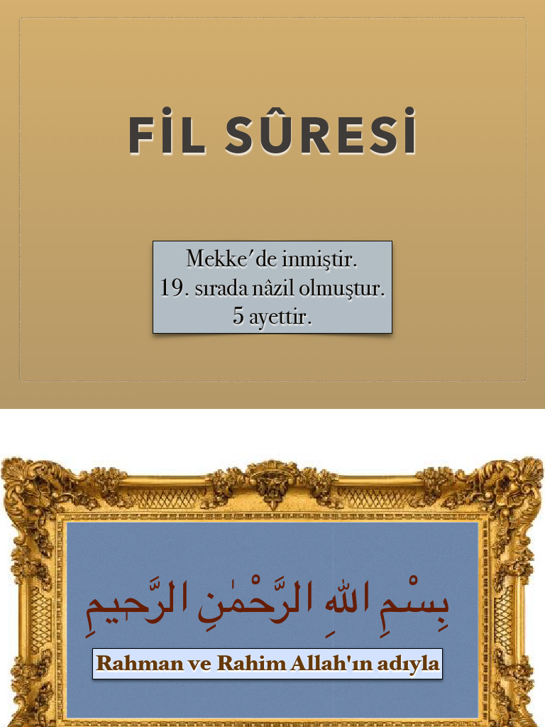 Fil Suresi PDF | PDF