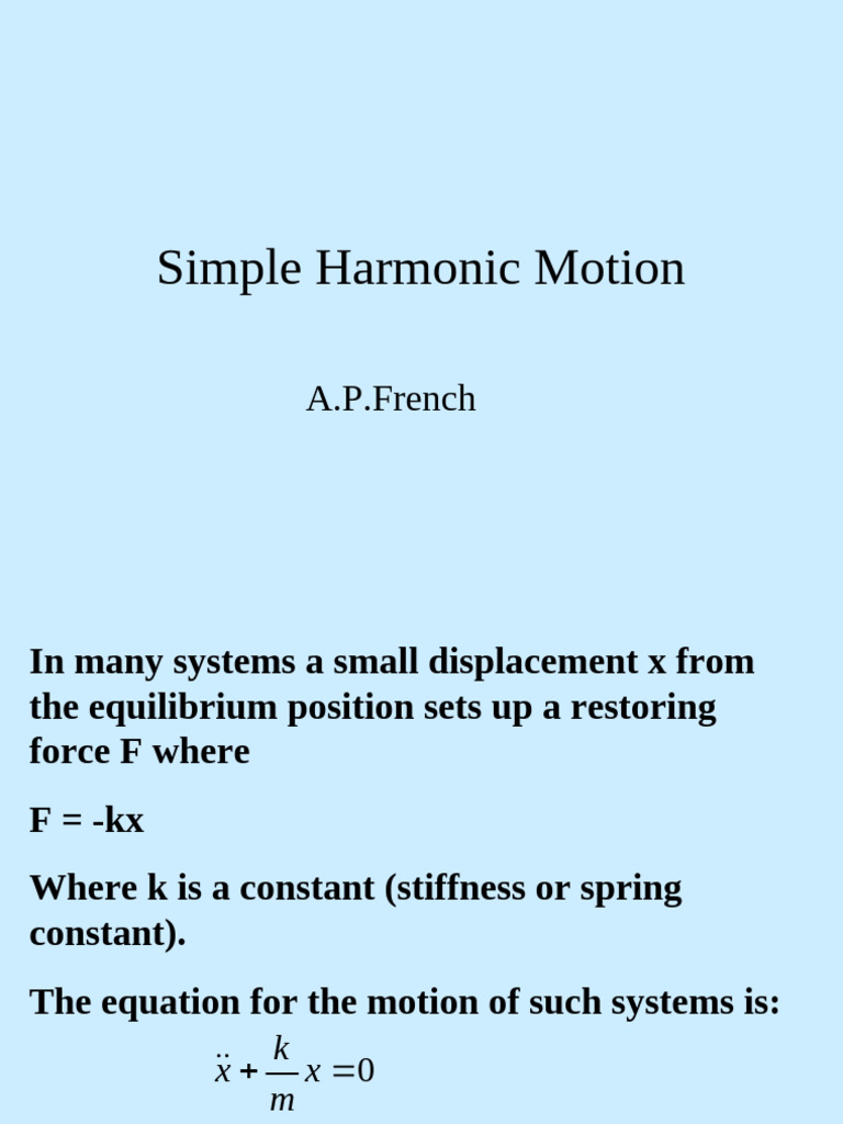 Superposition of SHMs | PDF | Motion (Physics) | Physics