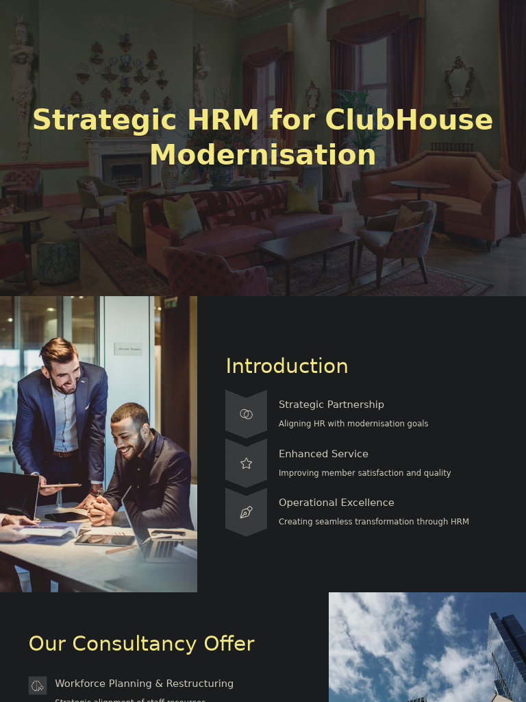 Strategic HRM For ClubHouse Modernisation | PDF | Human Resource ...