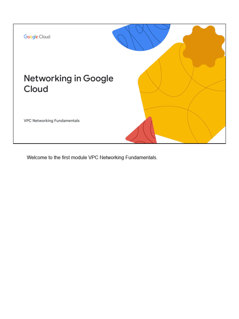 01_ VPC Networking Fundamentals_ILT | PDF | Computer Network | Ip Address