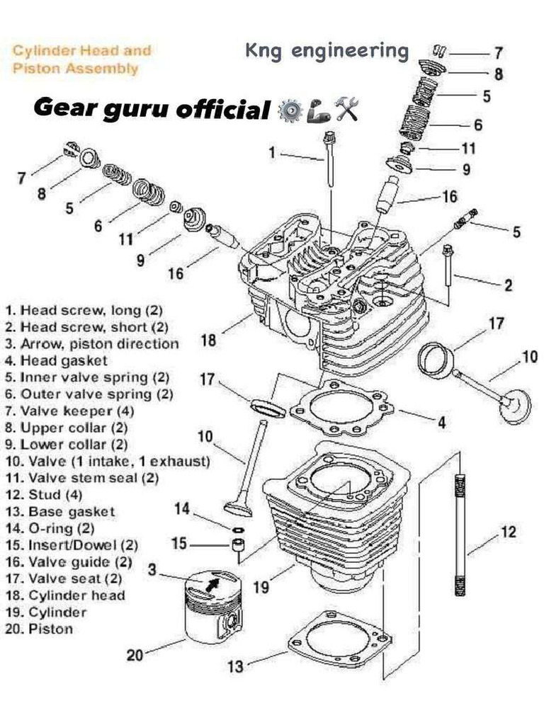 Two Wheeler Engine Parts | PDF