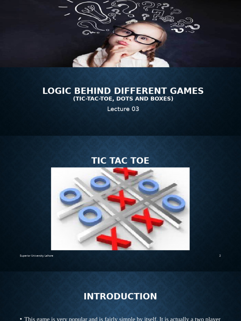 Strategies for Tic-Tac-Toe and Dots | PDF | Tabletop Games | Games Of ...