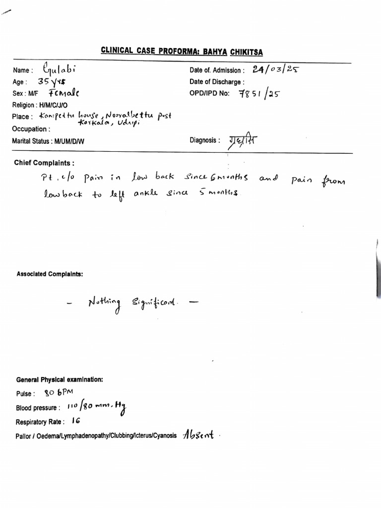 Pk Case Gradrasi(Kati Basti) | PDF | Medicine | Medical Specialties