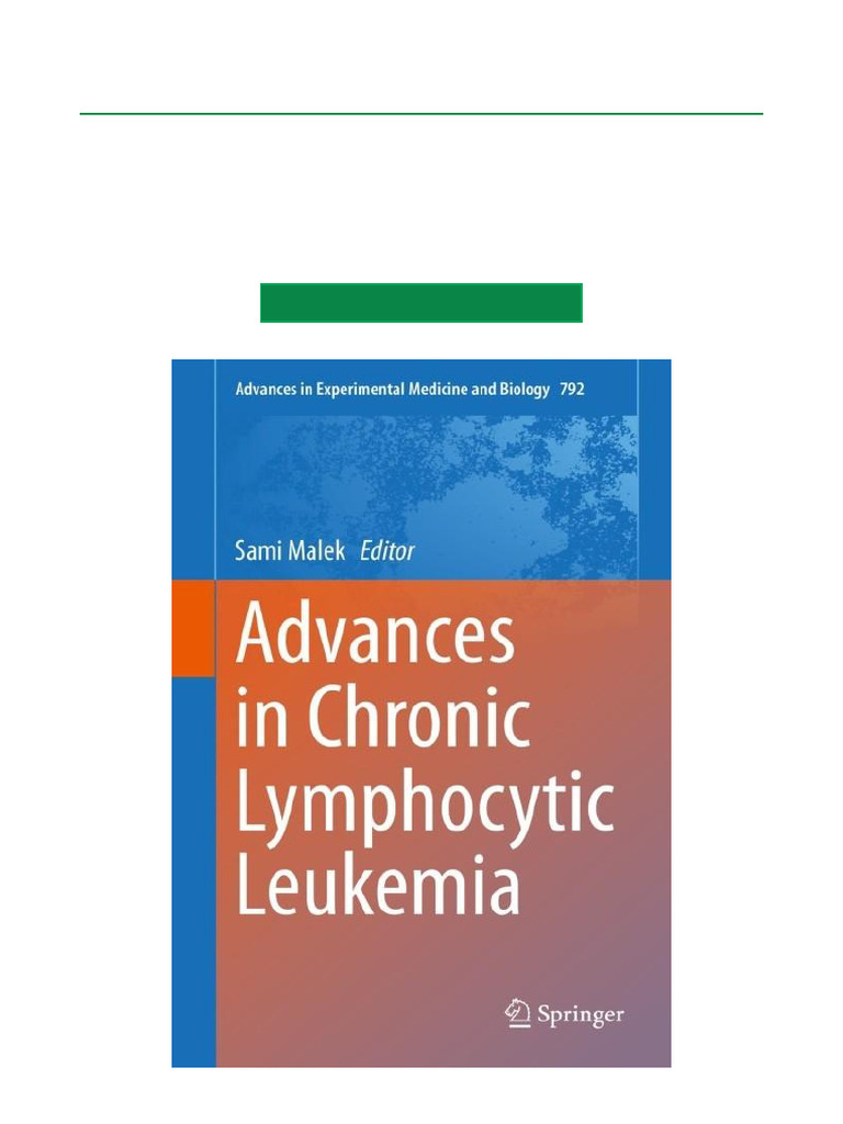 Advances in Chronic Lymphocytic Leukemia Readable PDF Download | PDF ...
