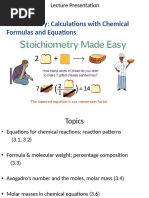 Moles & Stoichiometry Cheat Sheet | PDF | Mole (Unit) | Physics