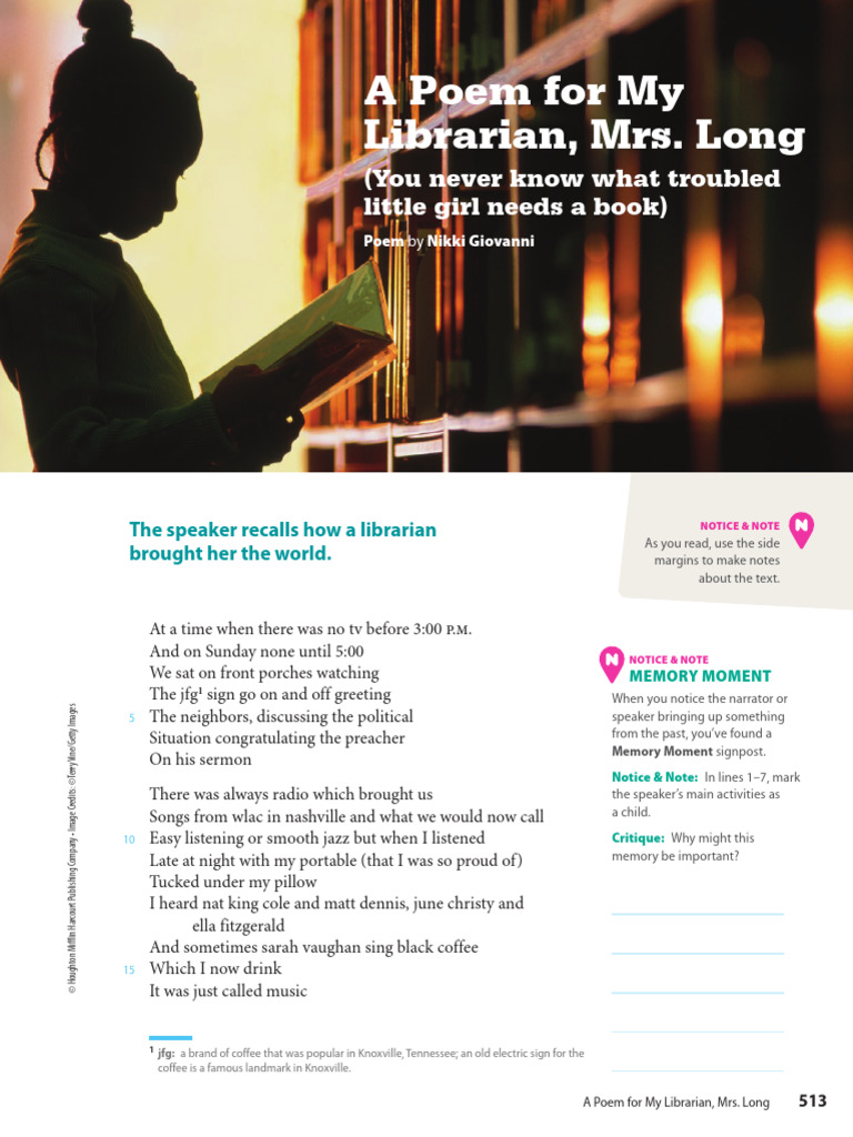 HMH Poem | PDF | The Chronicles Of Narnia