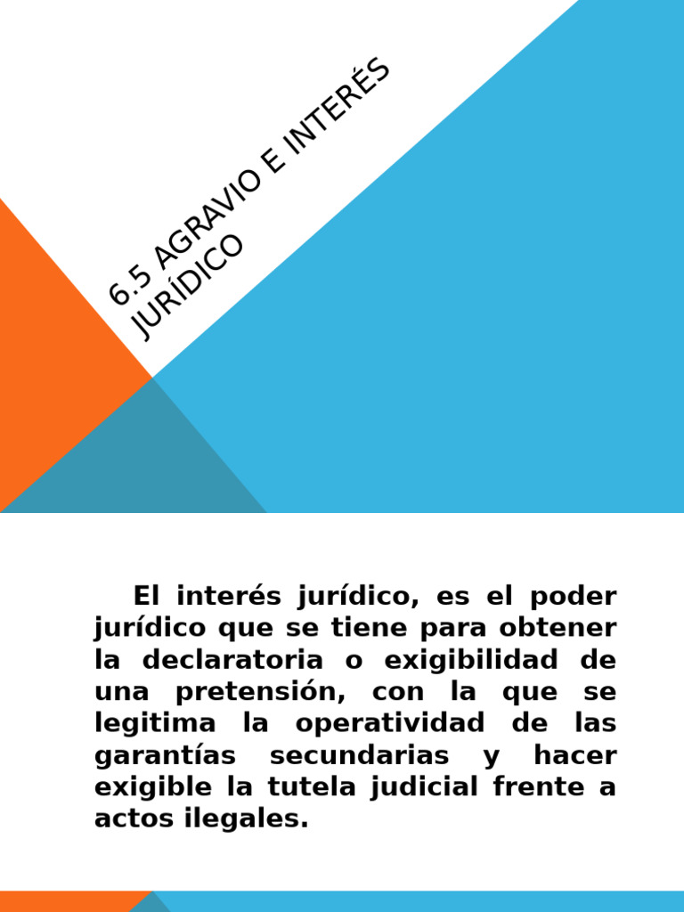 Agravio e Interés Jurídico-Agravio y Tutela | PDF | Ley Pública | Gobierno