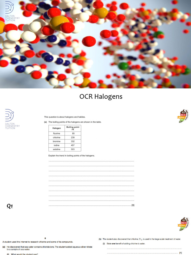 Halogens OCR | PDF