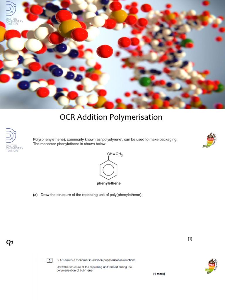 Addition Polymerisation OCR | PDF