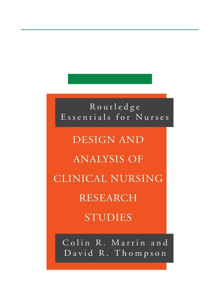 Clinical Nursing Research Design Guide | PDF | Quantitative Research ...