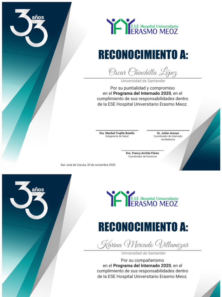 Reconocimientos | PDF