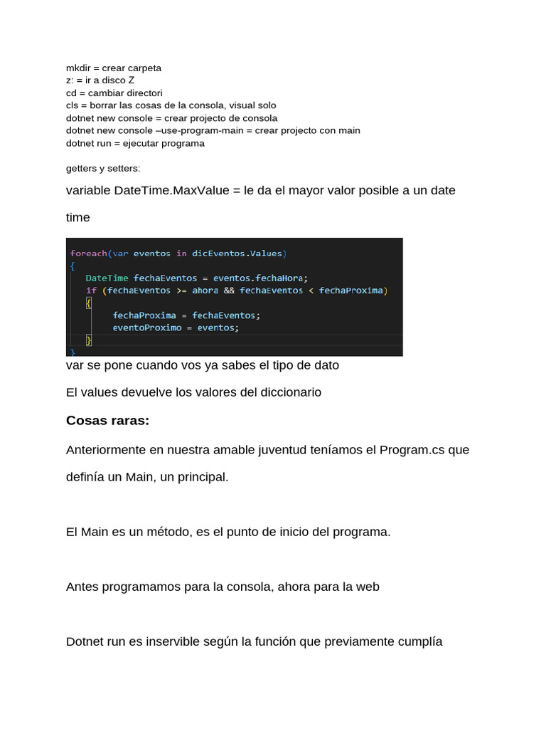 Notas de Programacion 2025 | PDF | C Sharp (lenguaje de programación) | Script Java