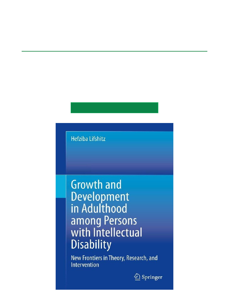 Growth and Development in Adulthood Among Persons With Intellectual ...