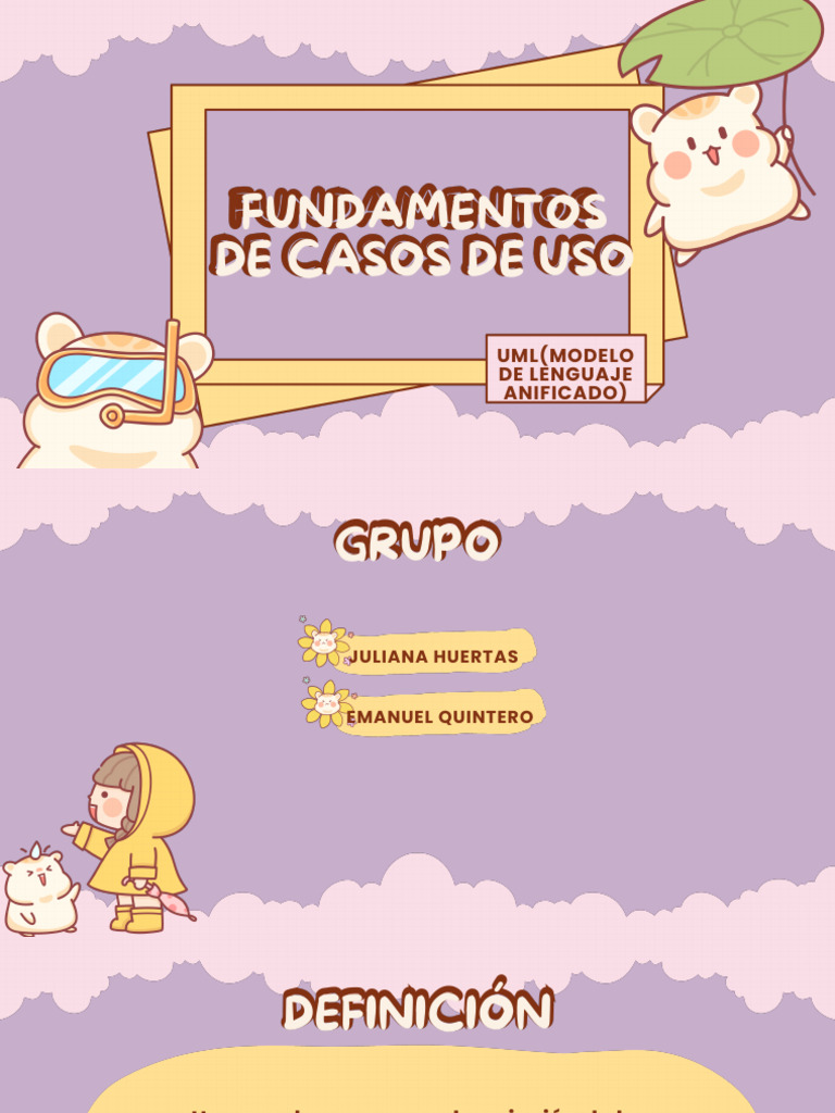 Presentación Fundamentos de Casos de Uso | PDF | Caso de uso | Lenguaje ...