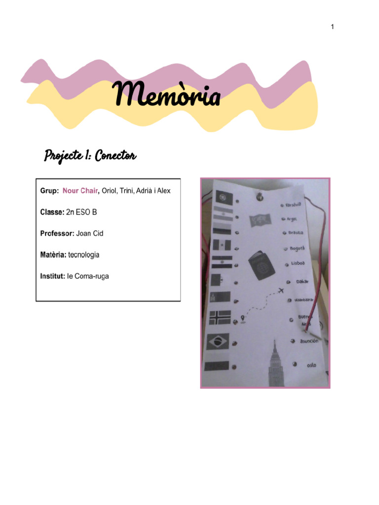 Còpia de Còpia de Còpia de Copy of Memòria Treball 1 - Conector | PDF