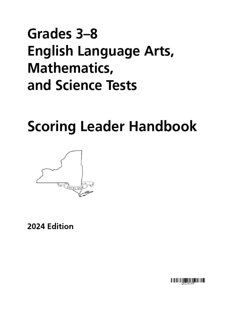 2024 Grades 3-8 Scoring Handbook | PDF | Teachers