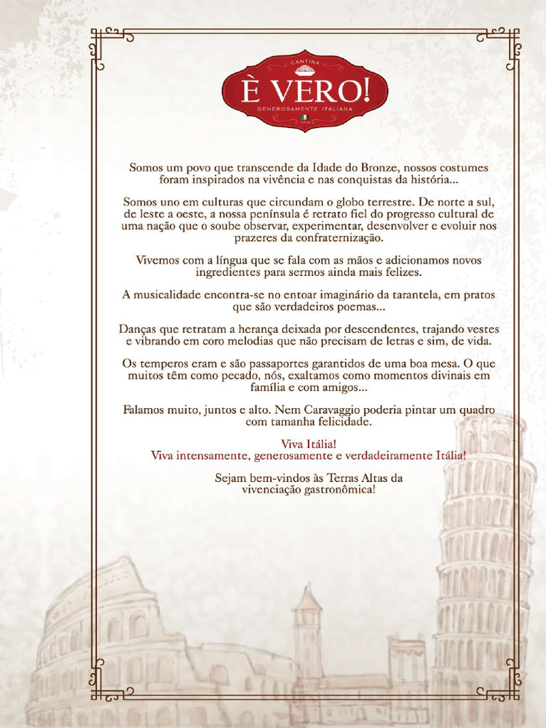 Cardapio Vero | PDF