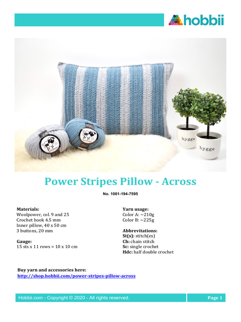 Power Stripes Pude P Tvrs Us | PDF | Crochet | Figured Fabrics