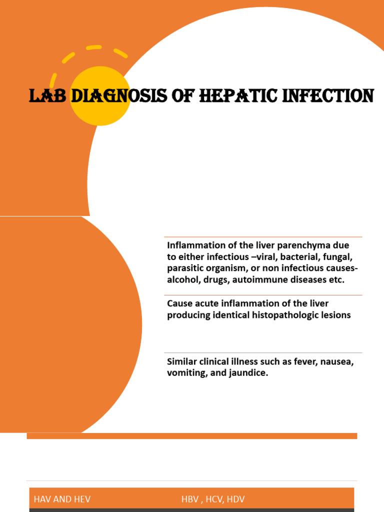 Hepatic Infection Lab Diagnosis Guide | PDF | Hepatitis B | Hepatitis