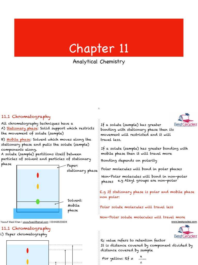 Chapter 12 Analytical Chemistry | PDF | Chromatography | Elution