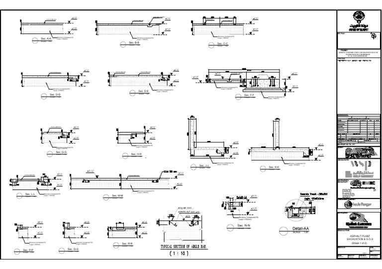 Asphalt Plant Section Diagrams | PDF