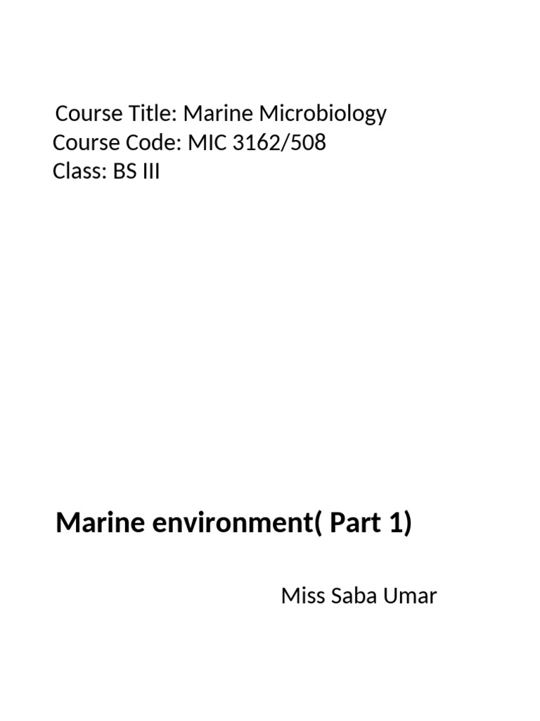 Zonation of Marine Environments | PDF | Oceans | Continental Shelf