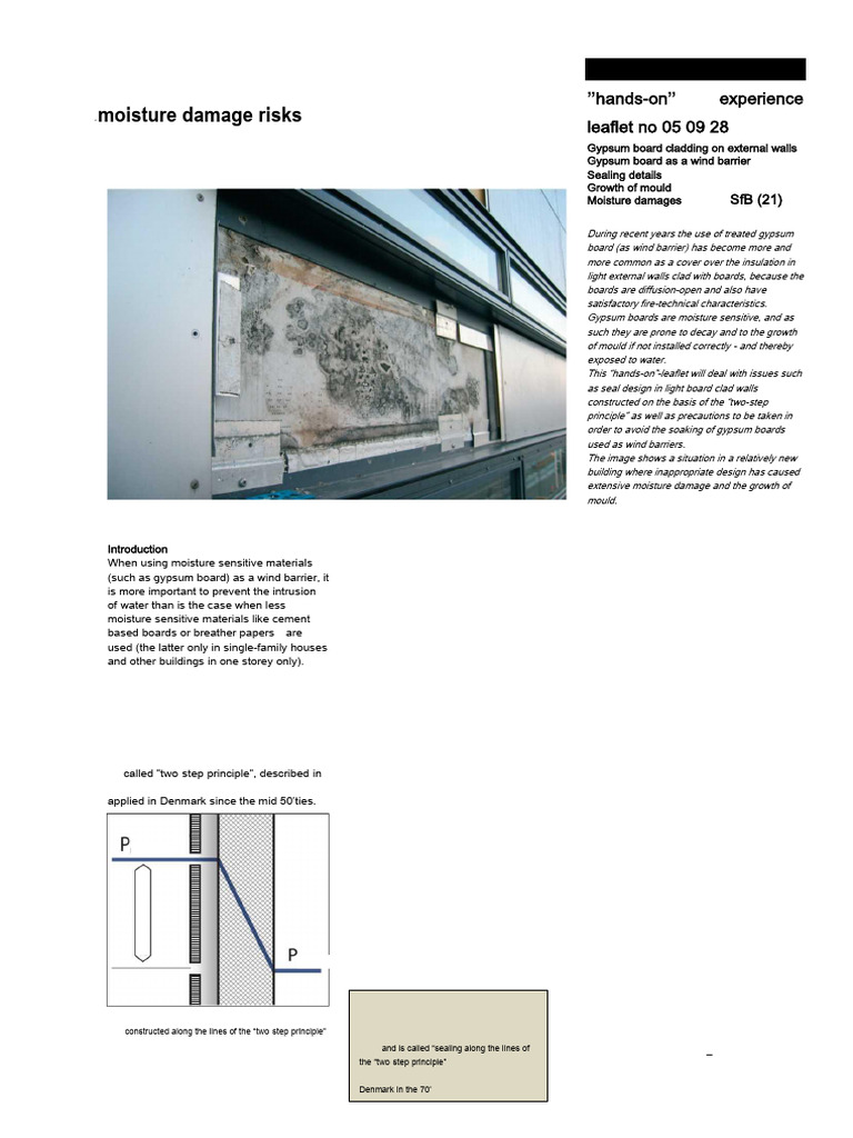 Gypsum Board as Wind Barrier: Risks | PDF | Building Materials | Civil ...