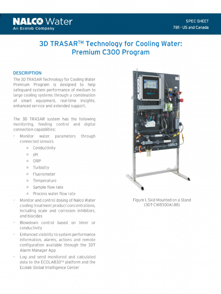 SPEC-781 3D - TRASAR - Cooling - Water - Premium | PDF