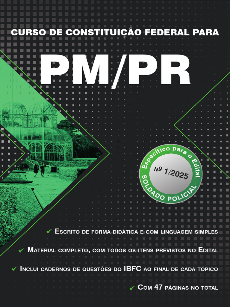 Curso de Constituição Federal PM/PR | PDF | Crime e Violência | Crimes