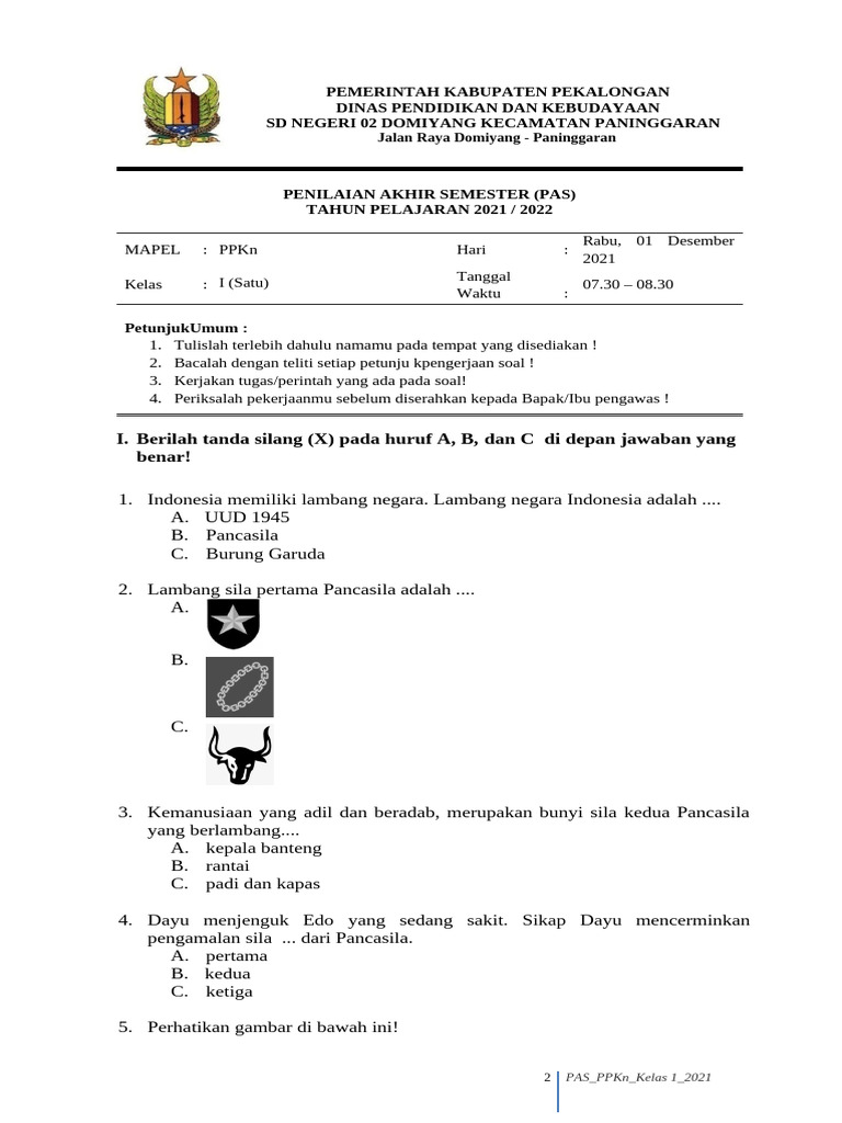 Soal_PPKn_1-fix | PDF