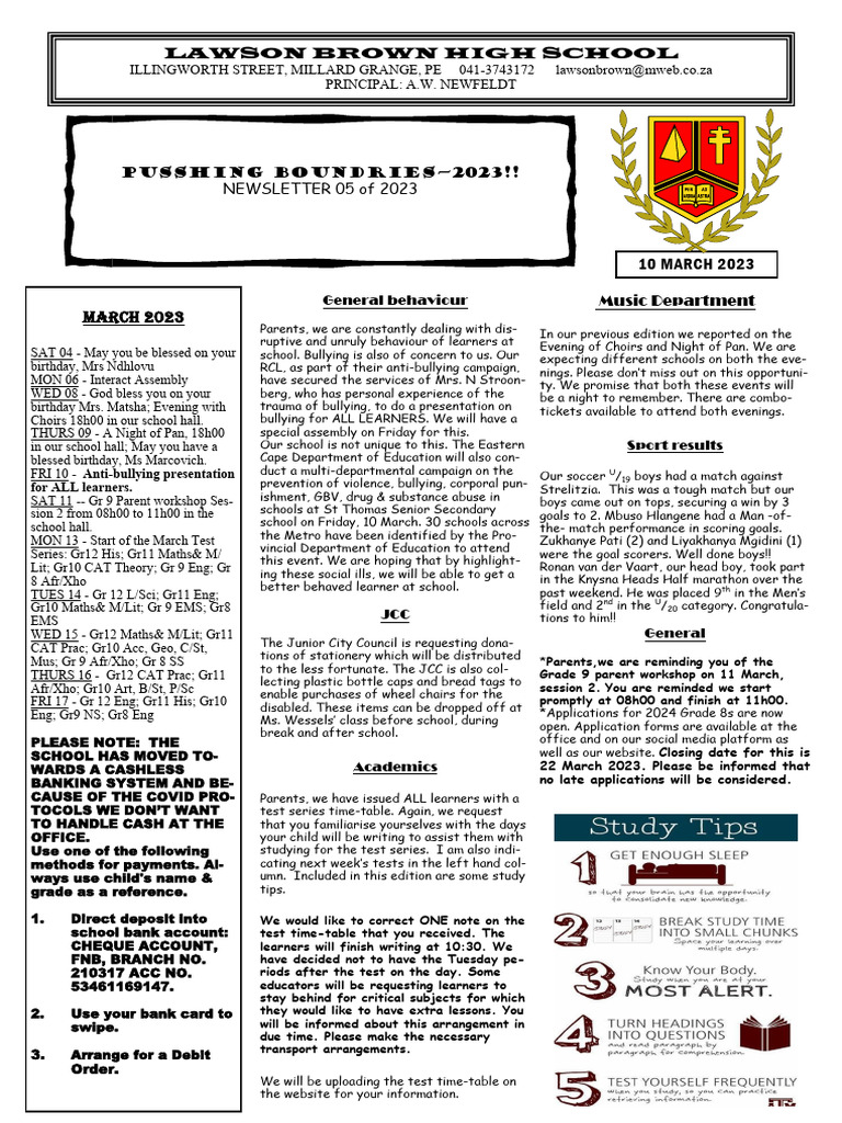 NEWSLETTER 05 of 2023 Edited | PDF | Banking | Financial Services