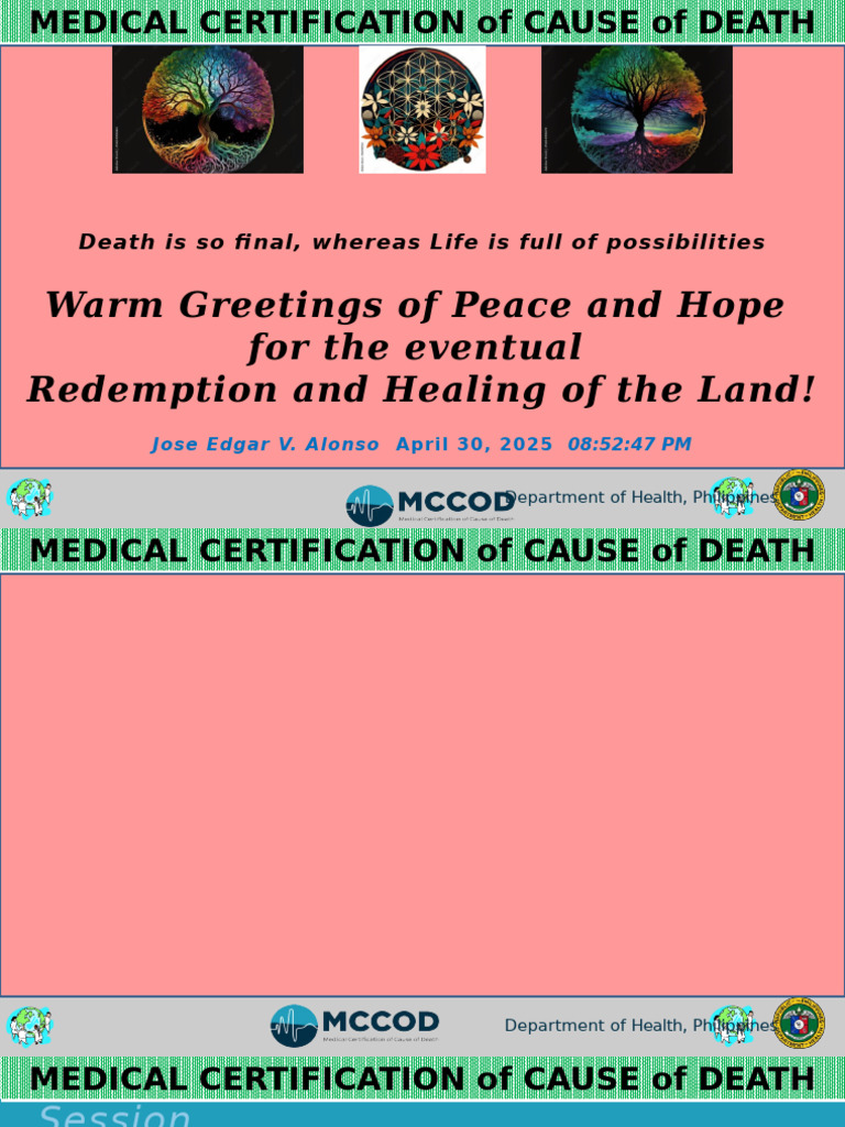 MCCOD Understanding General Guidelines | PDF | Pneumonia | Cardiac Arrest