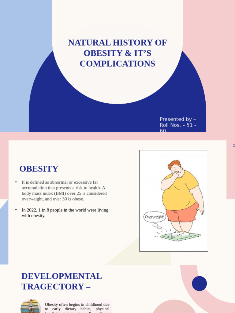 Natural History of Obesity & It's Complications | PDF | Obesity ...