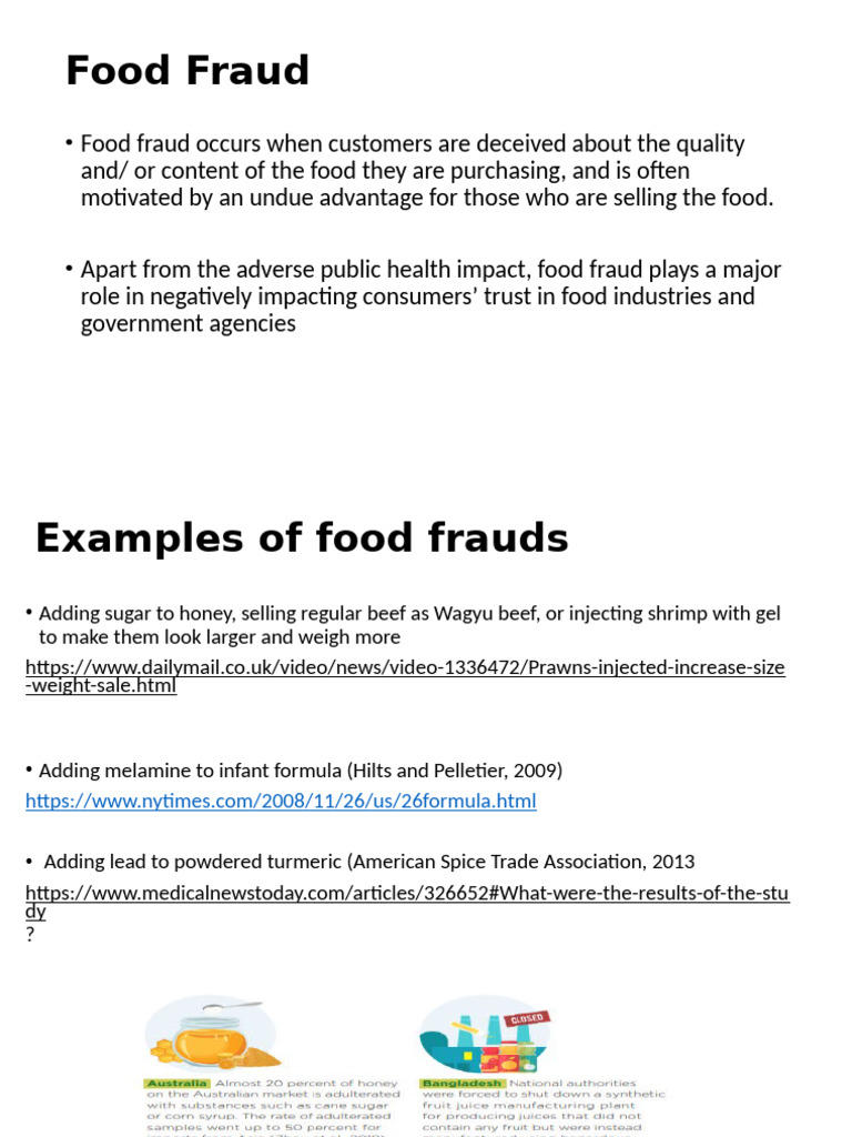 Understanding and Preventing Food Fraud | PDF