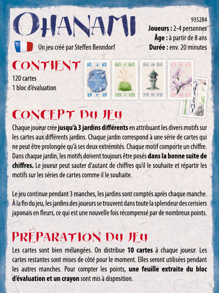 Ohanami - Règles FR | PDF