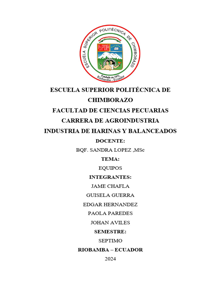 Analisis de Los Equipos - Grupo3 | PDF | Calor | Alimentos