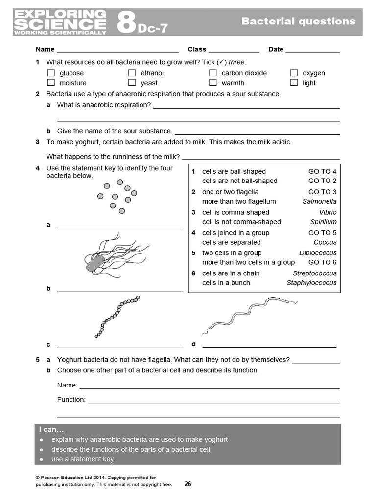 Int Esws at 8dc7 Bacterial Questions | PDF | Bacteria | Cell (Biology)