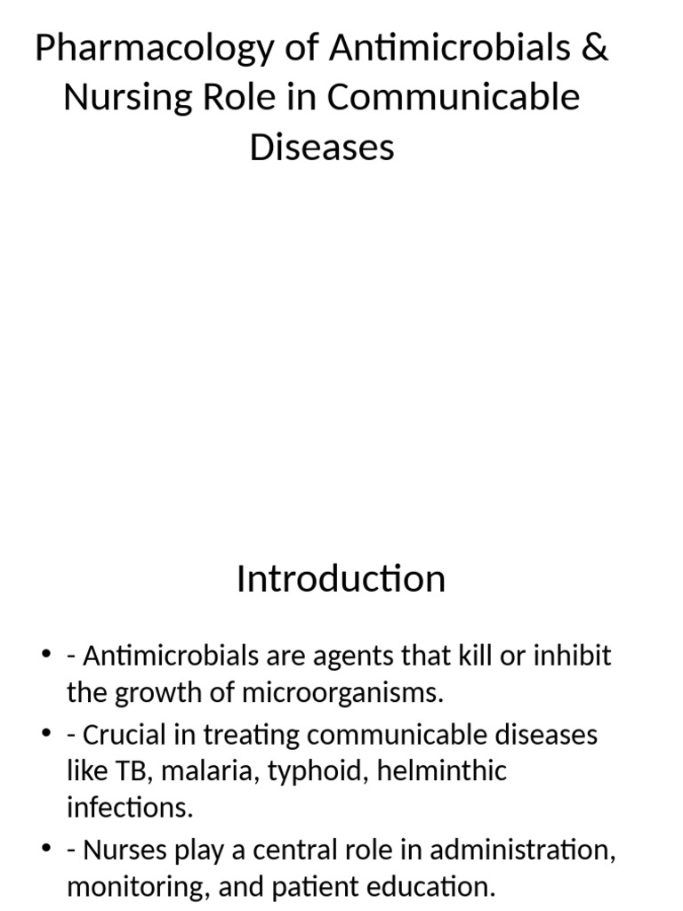 Antimicrobials Presentation | PDF | Antimicrobial | Penicillin