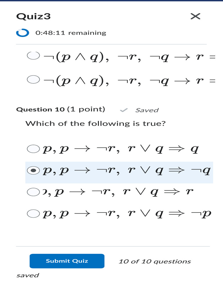 Quizzes - MAM1008S 2024 Intro To Discrete Maths | PDF