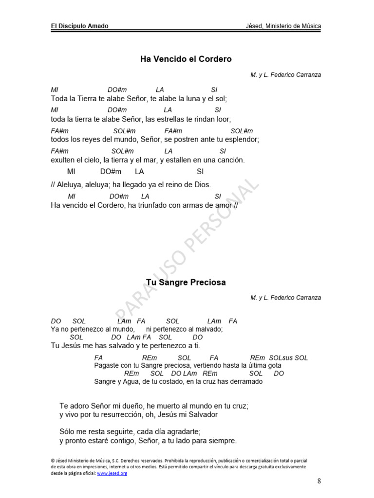 Ha Vencido el Cordero | PDF | Contenido bíblico | Contenido del Nuevo ...