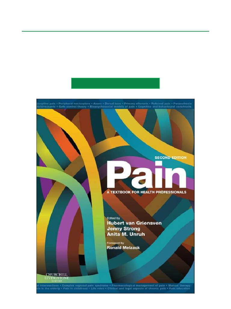 Pain A Textbook For Therapists - 2nd Edition Complete DOCX Download | PDF