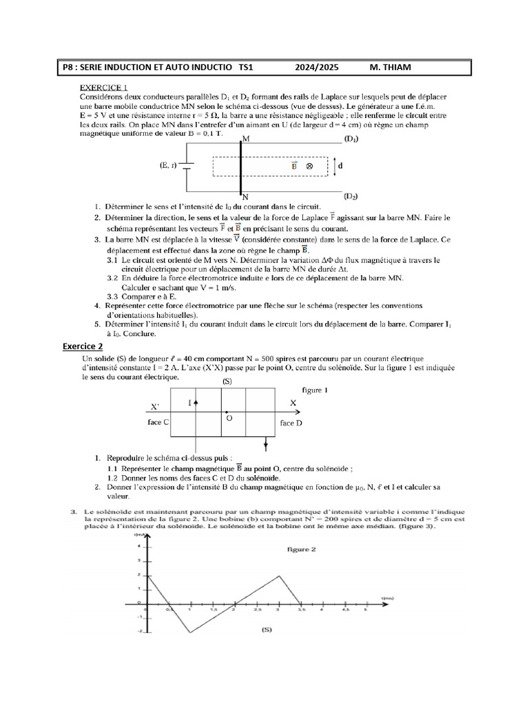 Induction Et Auto Induction TS1 | PDF