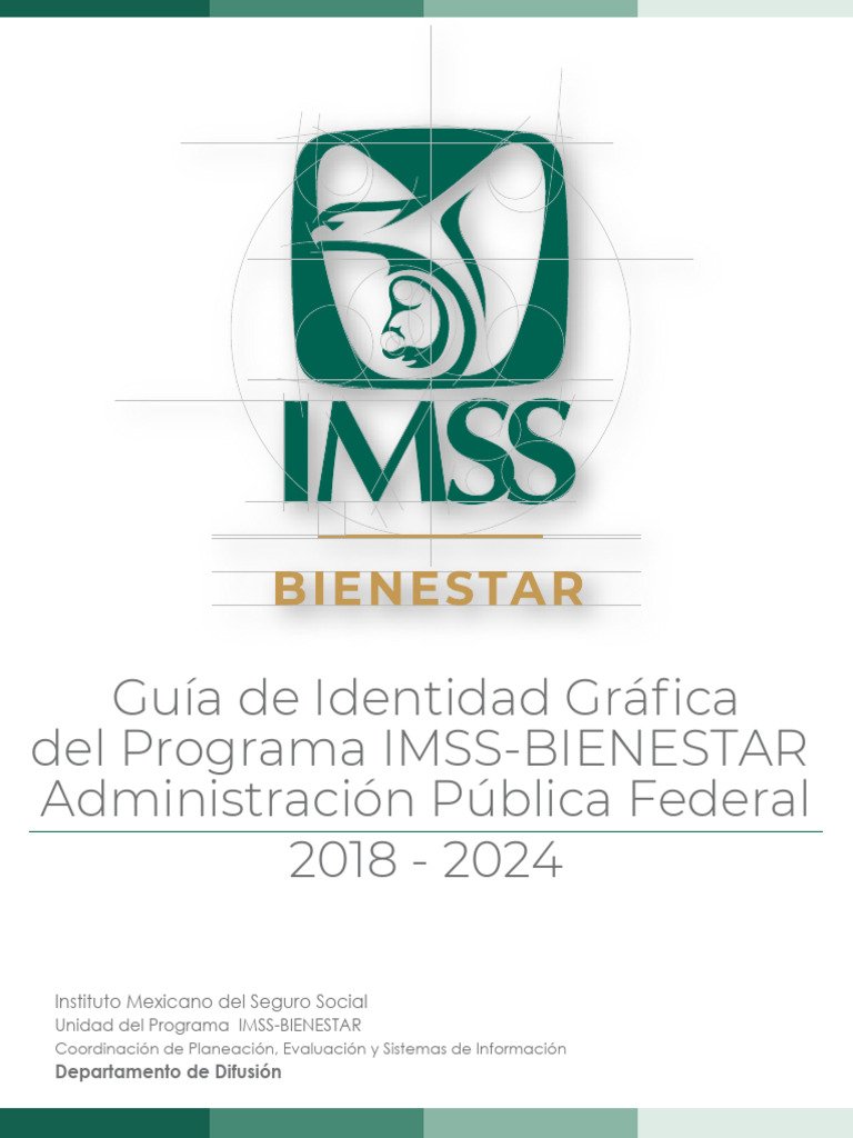 Guia Logotipo Programa IMSS-Bienestar | PDF | Modelo de color Rgb | Cian
