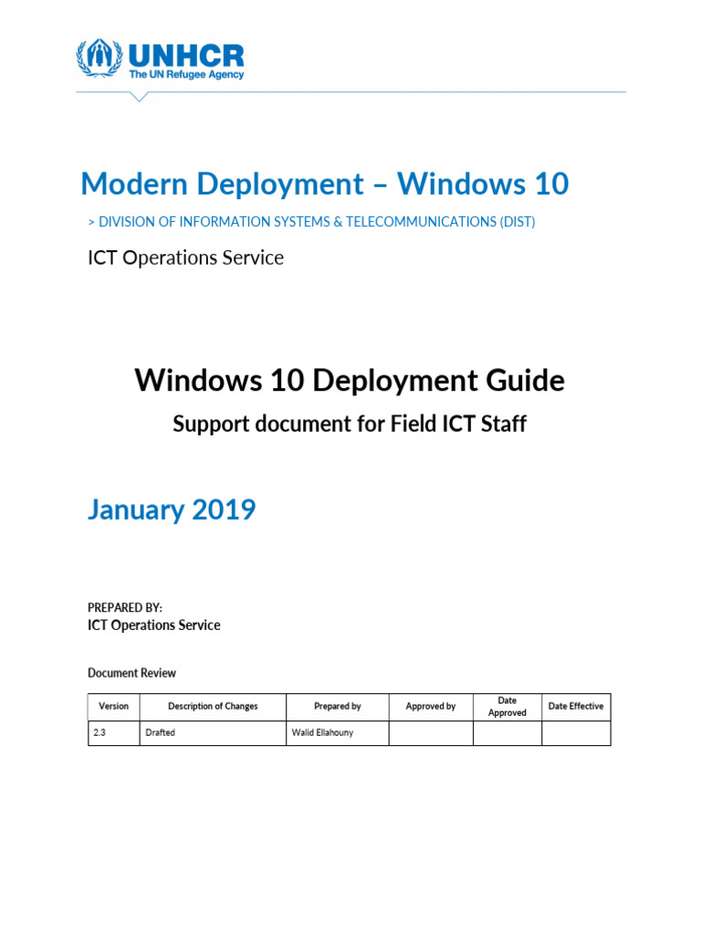 Windows 10 Deployment Guide | PDF | Windows 10 | Microsoft Windows