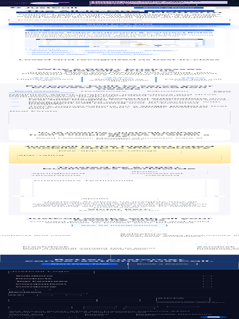 JustCall The Leading Business Communication Platform | PDF