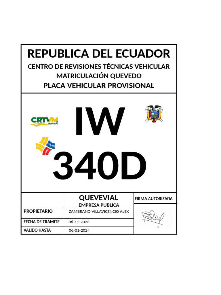 PLACA | PDF