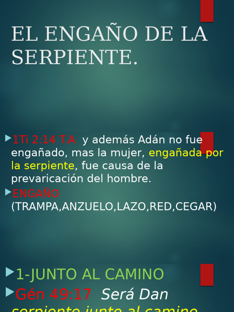 Engaño de La Serpiente | PDF | Creencia religiosa y doctrina ...