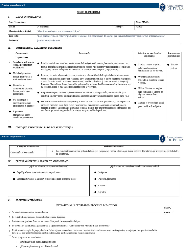 Clasificación de Objetos en Matemáticas | PDF | Longitud | Aprendizaje